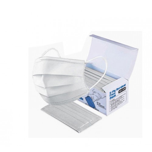 3 Ply Surgical Face Mask with Elastic Loops | WorkWear Experts