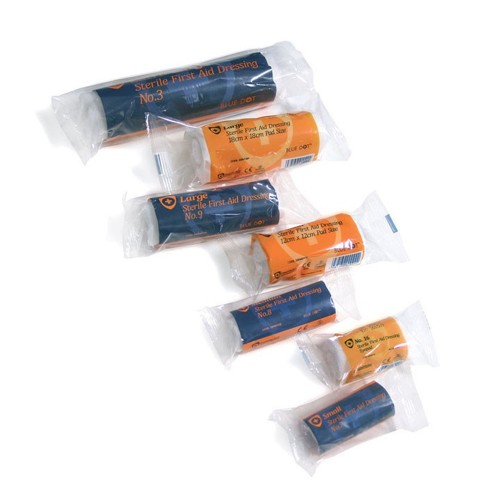 Medium First Aid Wound Dressing 12x12cm with Bandage | WorkWear Experts