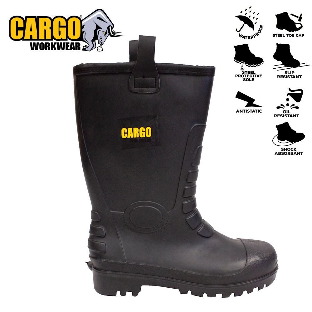 Cargo Decca PVC Lined Rigger Boot S5 SR | WorkWear Experts