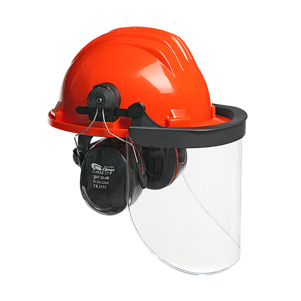 Kit 3 Helmet with attachable Ear Muffs & Polycarbonate Visor | WorkWear ...
