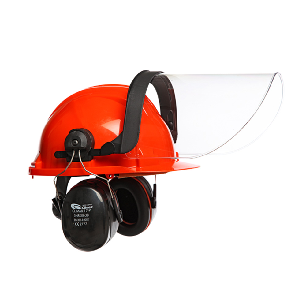 Kit 3 Helmet with attachable Ear Muffs & Polycarbonate Visor | WorkWear ...
