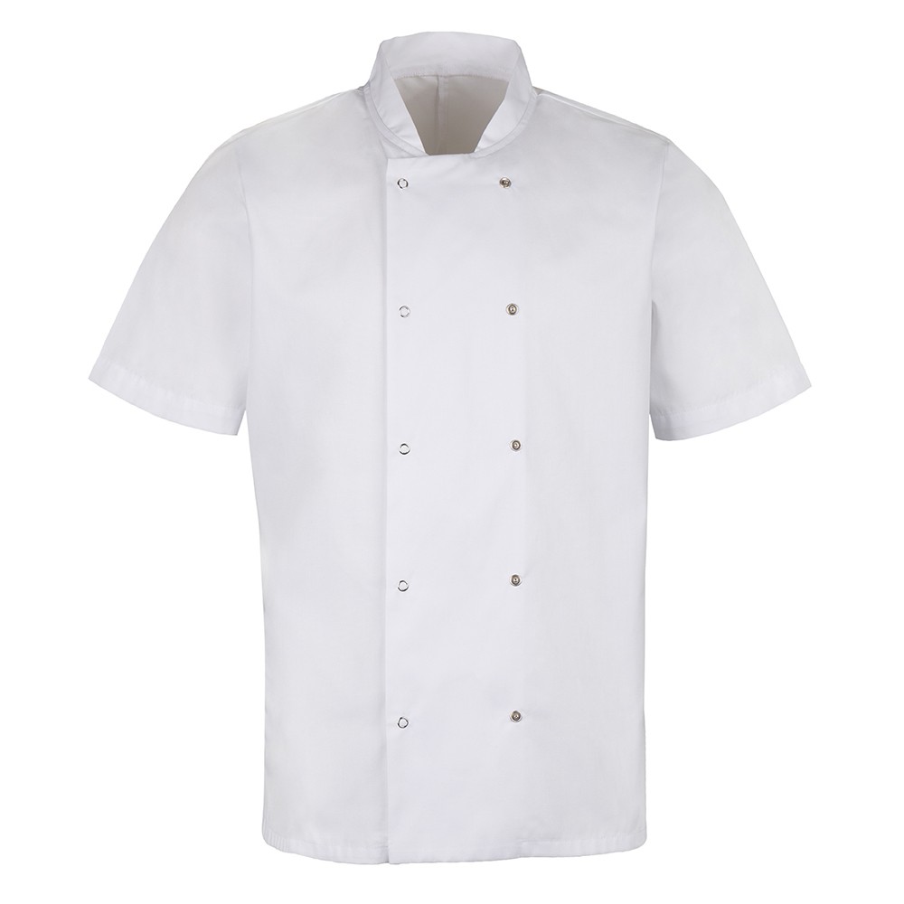 Chef's Unisex Short Sleeved Metal Stud Tunic | WorkWear Experts