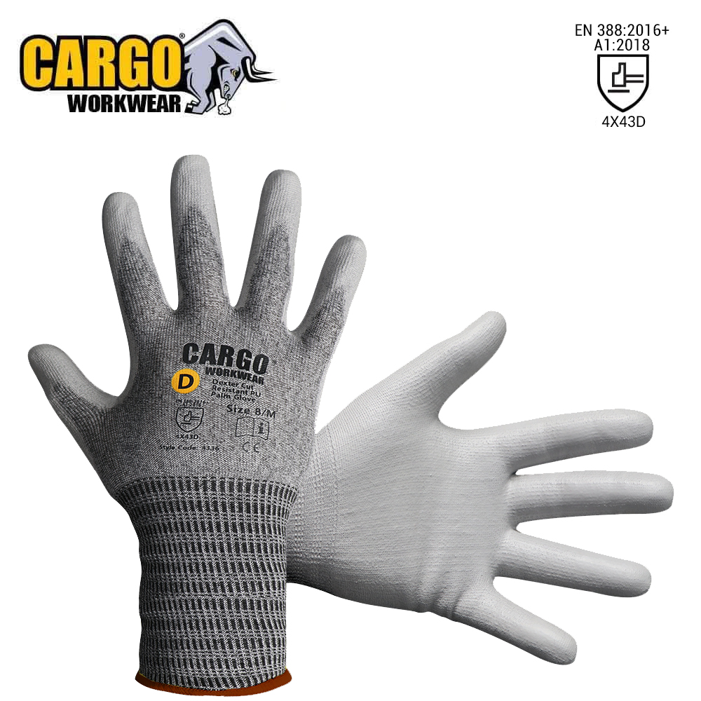Cargo Dexter Cut 5/D PU Palm Glove 4X43D Ext Cuff | WorkWear Experts