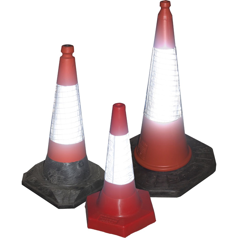 500mm (20") Two Piece Traffic Cone with Sleeve | WorkWear Experts
