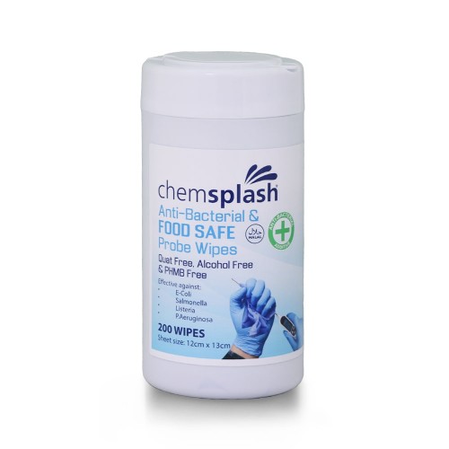 Chemsplash Anti-Bacterial & Food Safe Probe Wipes | WorkWear Experts