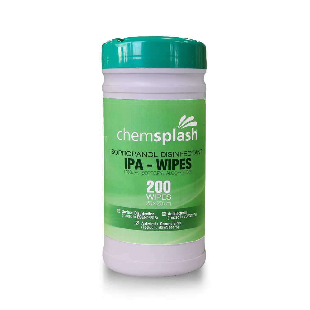 Chemsplash 70% IPA Disinfectant Wipes | WorkWear Experts